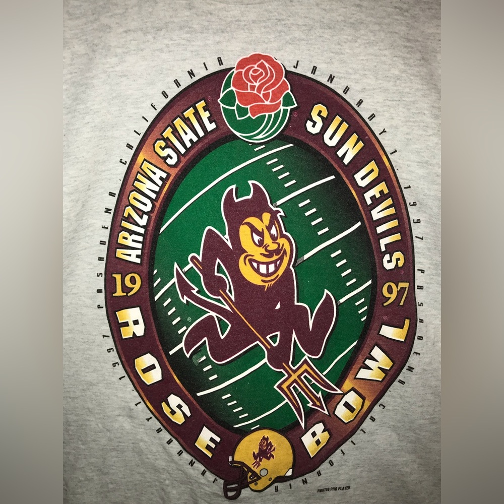 Asu Sun Devils Rose Bowl Graphic T-Shirt - Gem